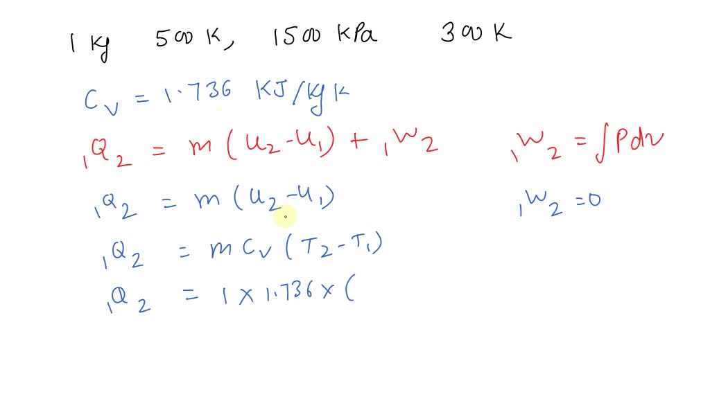 SOLVED:A constant specific heat ideal gas has a gas constant of 42.92 ft. lbf /(lbm ·R) and a ...