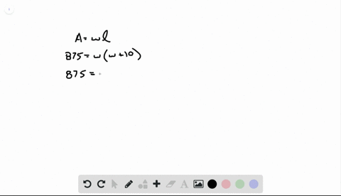 SOLVED:Dimensions of a Garden A rectangular garden is 10 ft longer than ...