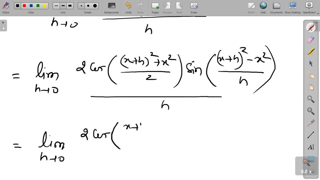 ⏩SOLVED:Find the derivative of y=f(x)=sin(x^2), using first… | Numerade