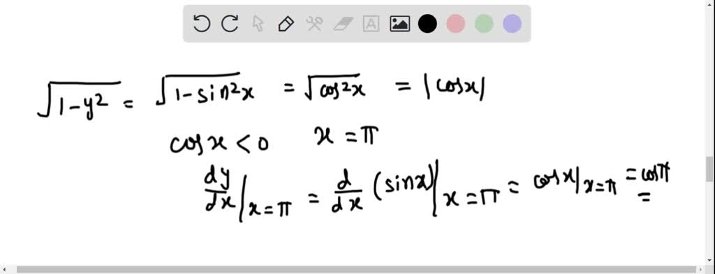 SOLVED: Dado que y=sen x es una solución explicita de la ecuación ...