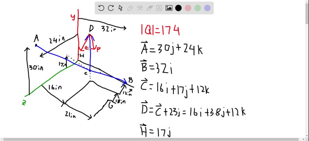 Determine the components of 𝐅 that act along rod A C and perpendicular ...
