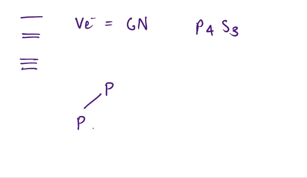 SOLVED:Phosphorus and sulfur form a series of compounds, one of which ...