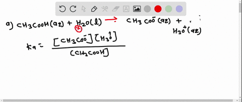 SOLVED:Write ionization equations and ionization constant expressions ...