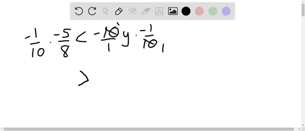 ⏩SOLVED:Solve using the multiplication principle. -(5)/(8)