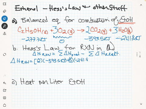 SOLVED:Ethanol (C2 H5 OH) is blended with gasoline as an automobile ...