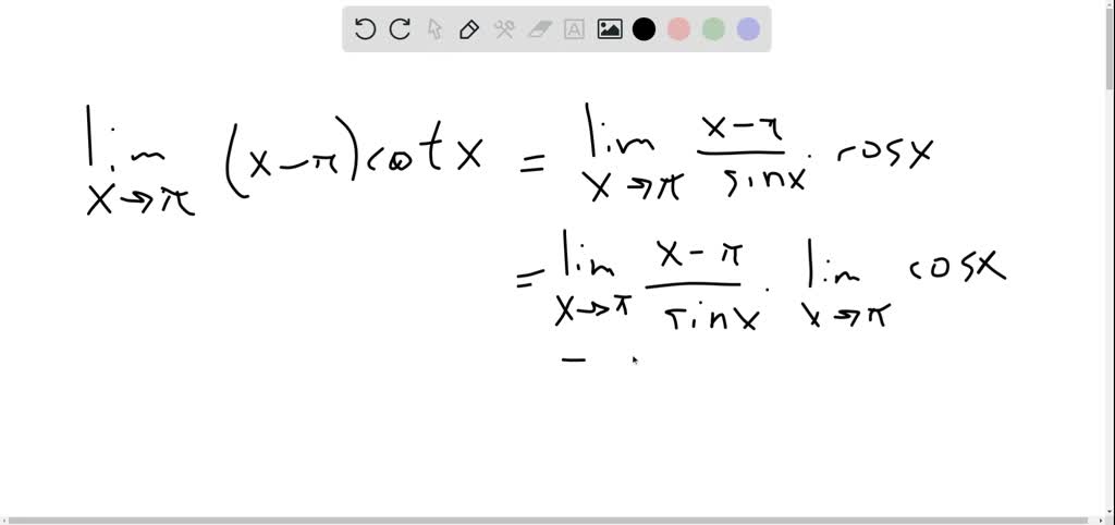 SOLVED Find The Limits Limx x Cotx