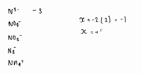 SOLVED:Assign oxidation states to the element specified in each group ...