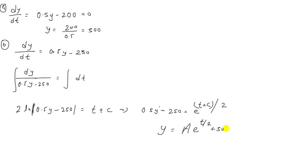SOLVED:(a) Find the equilibrium solution to the differential equation 1 ...