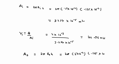 SOLVED: Air flows radially outward between the two parallel circular ...