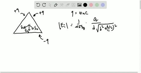 ⏩SOLVED:Three 10 -cm-long rods form an equilateral triangle in a ...