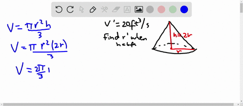 SOLVED: Sand falls from hopper at a rate of 0.3 cubic meters per hour ...