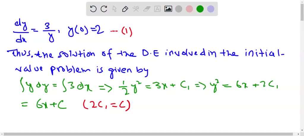 SOLVED:Use antidifferentiation and/or separation of variables to solve each of the initial-value ...