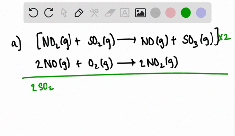 SOLVED:The oxidation of SO2 to SO3 is catalyzed by NO2. Thereaction ...