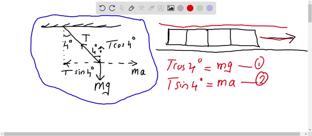 SOLVED:A train moving along a horizontal track. A pendulum suspended ...