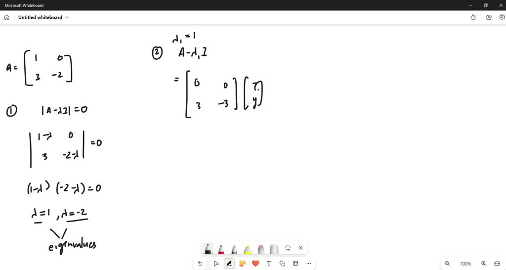 SOLVED:Eigenvalues and Eigenvectors. In each of Problems 13 through 32 , find the eigenvalues ...