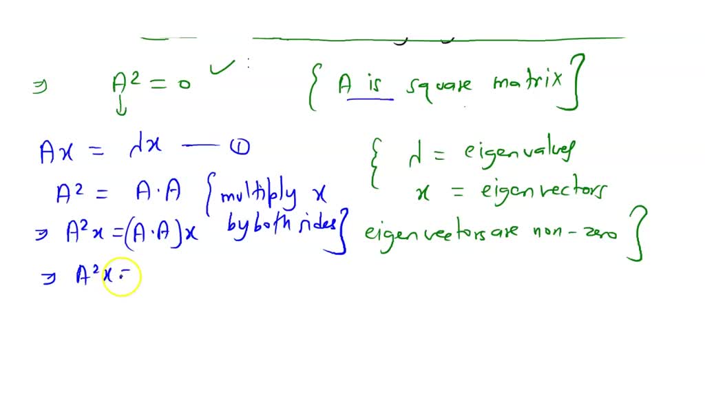 SOLVED:Let 𝐱, 𝐲 be nonzero vectors in ℝ^n, n ≥2, and let A=𝐱 𝐲^T . Show ...