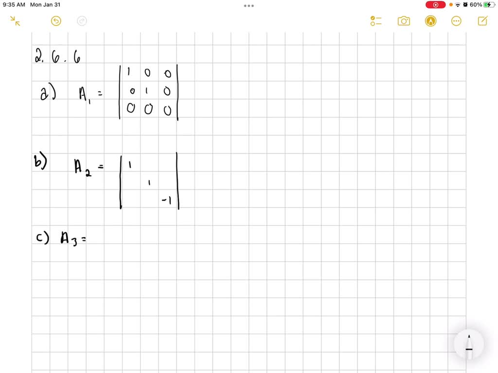 What 3 by 3 matrices represent the transformations that (a) project ...