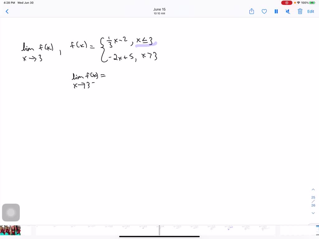 Solvedapproximate The Given Limits Both Numerically And Graphically Limx → 3 Fx Where Fx 2325