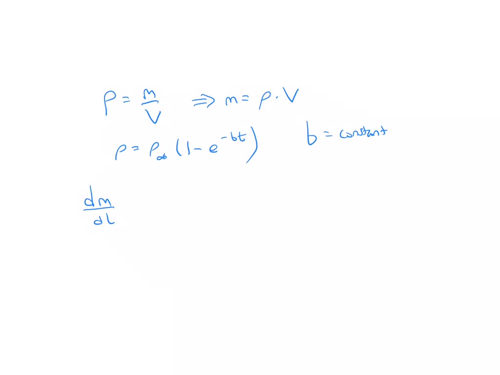 At time t=0 the valve on an initially empty (perfect vacuum, ρ=0 ) tank ...