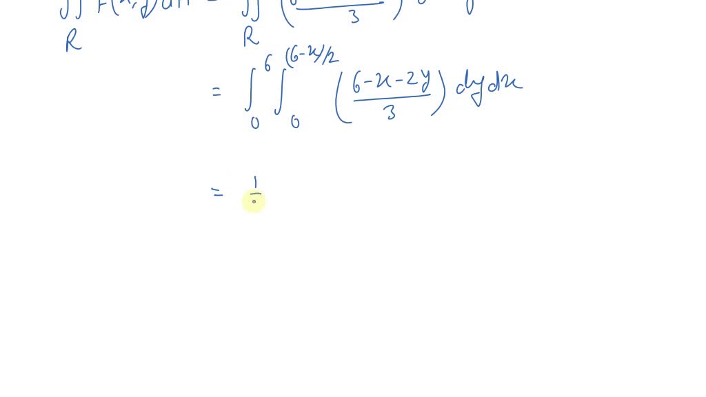 SOLVED:Use a double integral to find the volume of the solid shown in ...