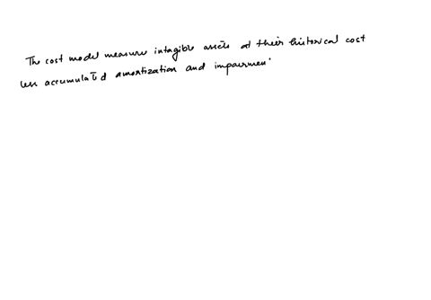 ⏩SOLVED:Distinguish between the cost model and the revaluation model ...