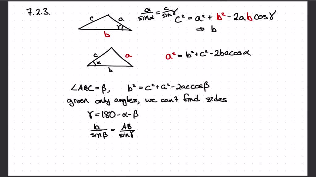 SOLVED:Given the indicated parts of \triangle A B C, what angle (\alpha ...