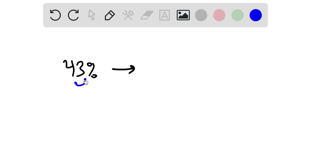 SOLVED:Convert each percent to its decimal equivalent. 43 %
