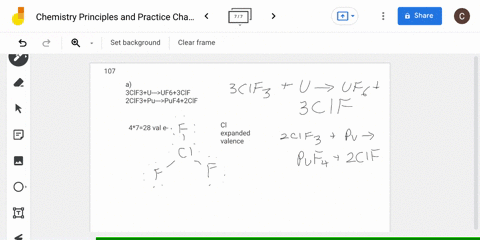 SOLVED:A The compound ClF3 reacts with solid uranium to produce the ...