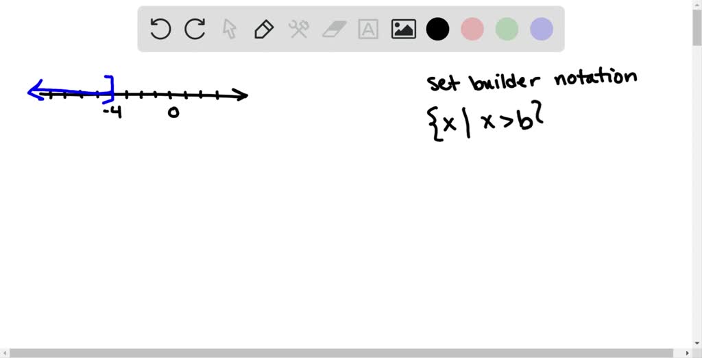 Solvedusing The Variable X Write Each Interval Using Set Builder Notation Image Cant Copy 9415