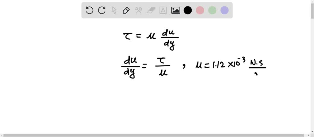 For flowing water, what is the magnitude of the velocity gradient ...
