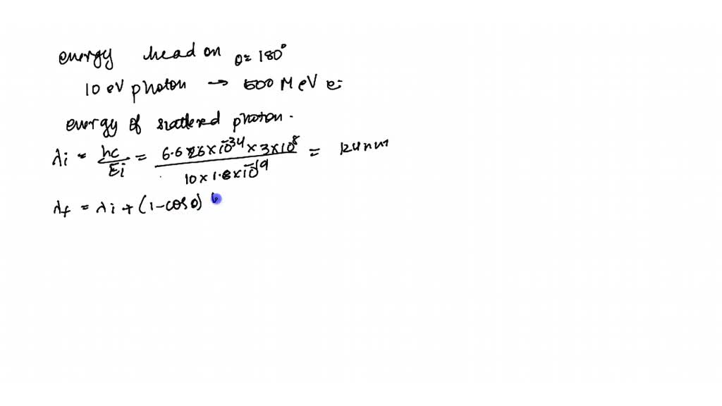 SOLVED:In the inverse Compton effect a photon gains energy in an ...