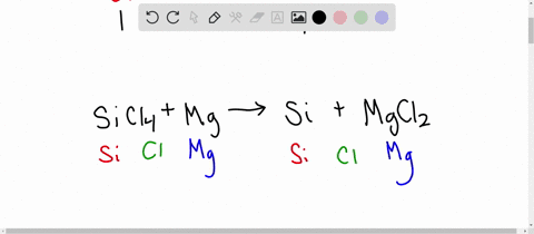 SOLVED: Silicon is produced for the chemical and electronics industries ...