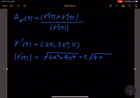 SOLVED:Find the tangential and normal components of the acceleration ...