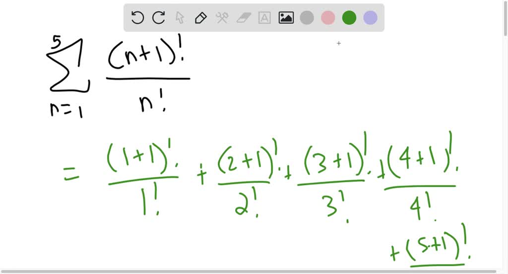 SOLVED:Find the value of each sum using Definition 9.3 . ∑n=1^5 ((n+1 ...
