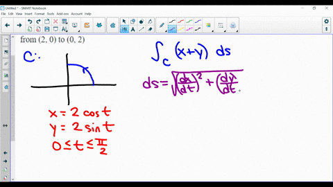 ⏩SOLVED:Integrate f over the given curve. f(x, y)=x+y, C: … | Numerade