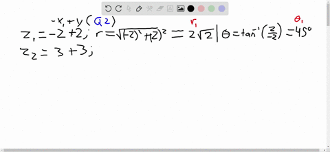 SOLVED:Graph each complex number using its trigonometric form, then convert each to rectangular ...
