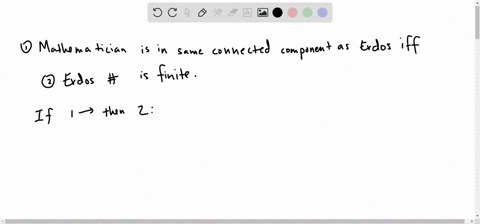 SOLVED:Explain why in the collaboration graph of mathematicians (see ...