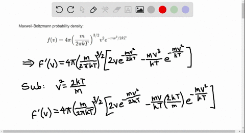 SOLVED:Carefully plot the Maxwell speed distribution for nitrogen ...