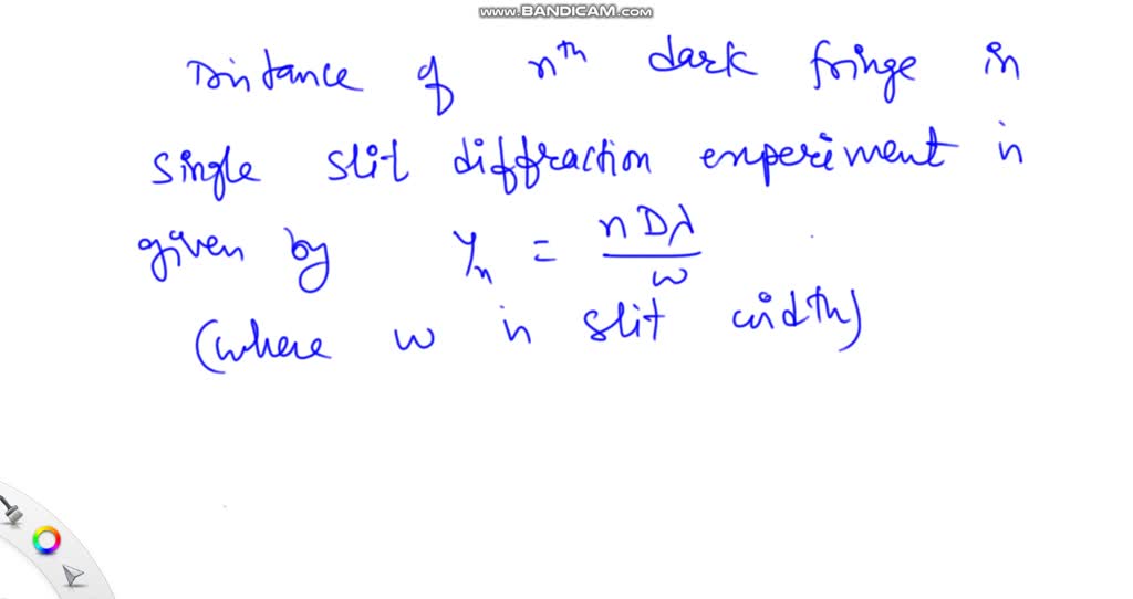 Solved Monochromatic Light Passes Through A Single Slit And Forms A Diffraction Pattern Of