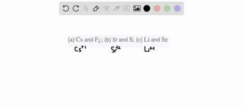 SOLVED:Write the formula for the ionic compound that forms between each of the following pairs ...
