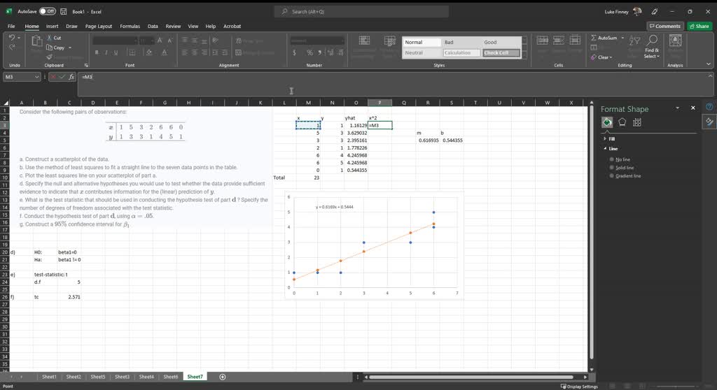 SOLVED:A Designed Experiment for Linear Regression. You wish to fit a ...