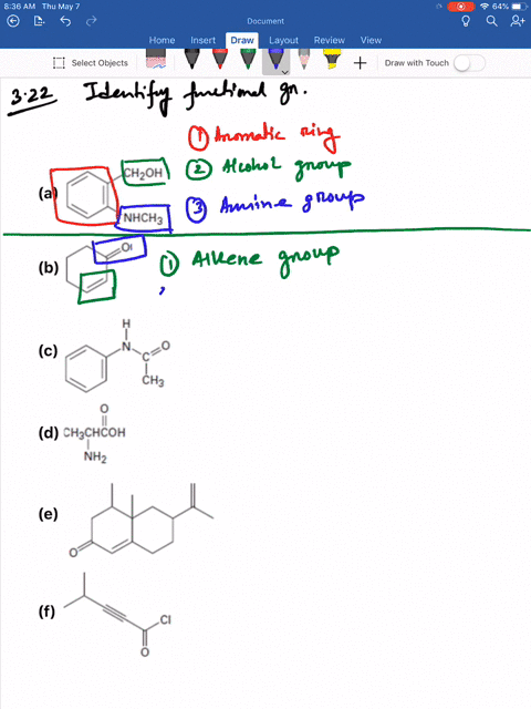 SOLVED:Locate and identify the functional groups in the following molecules. FIGURE CANT COPY