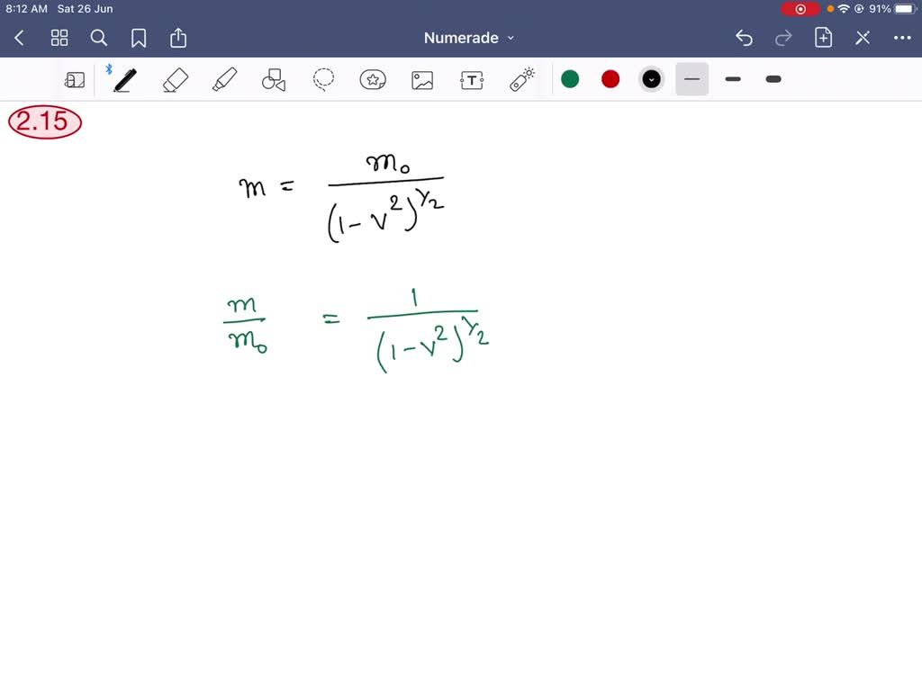 A famous relation in physics relates 'moving mass' m to the 'rest mass ...