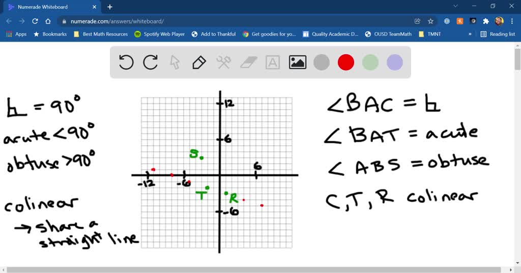 SOLVED:Find possible coordinates of points A, B, and C on the graph at ...