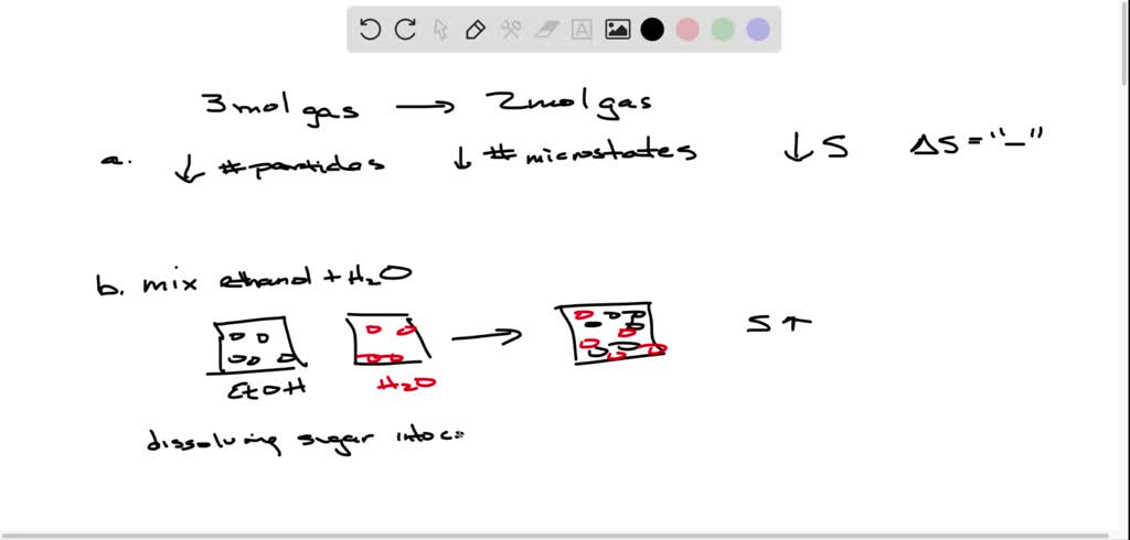 SOLVED:(a) What do you expect for the sign of ΔS in a chemical reaction ...