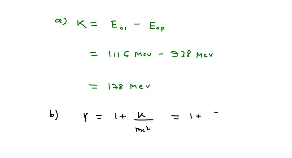 E La particula lambda neutra tiene una masa de 1116 MeV / c^2. (a ...
