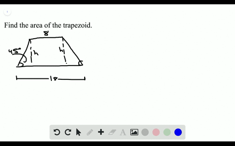 SOLVED:In Exercises 10-18, find the area of each trapezoid. A trapezoid ...