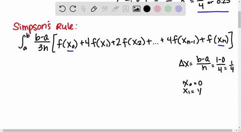 SOLVED:Proof Prove that Simpson's Rule is exact when approx- imating ...