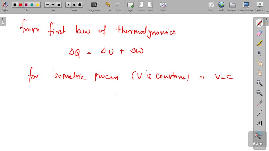 SOLVED:Which relation is correct for isometric process? (a) ΔQ=ΔU (b ...