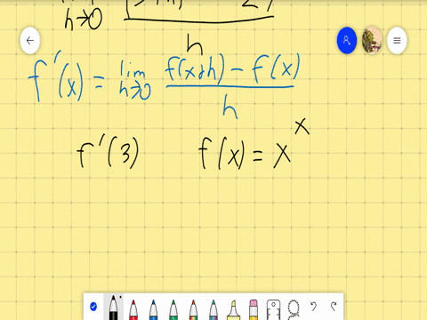 SOLVED:Calculating limits exactly Use the definition of the derivative to evaluate the following ...